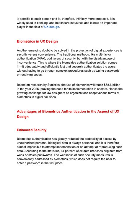 Biometrics Authentication Revolutionizing Ux Design For Enhanced Security Pdf