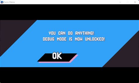 I Got Debug Mode In Sonic Mania Fandom