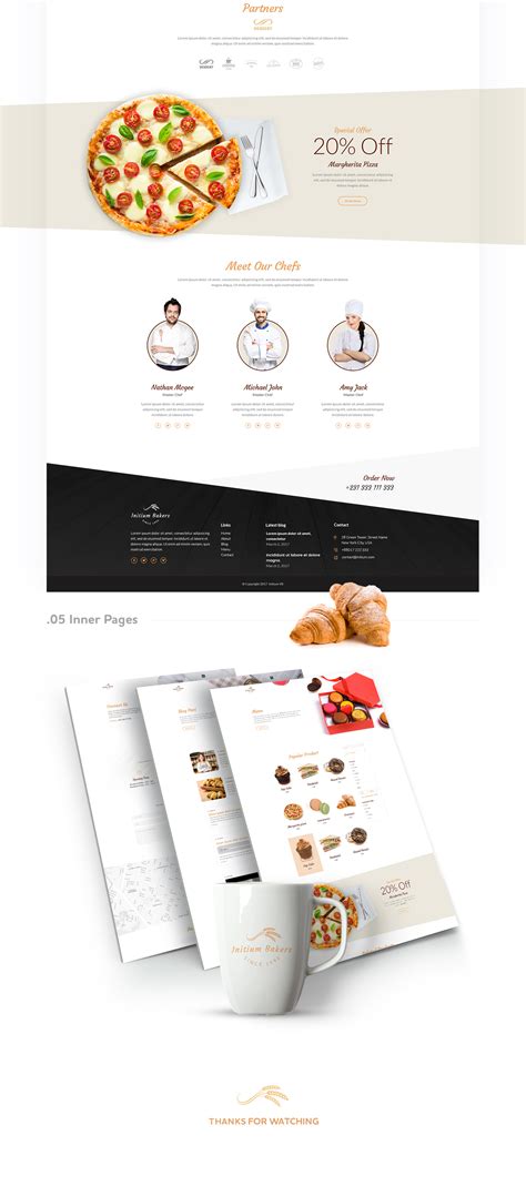 Initium Bakery UI UX Design On Behance Initium Bakery UI UX Design On Behance