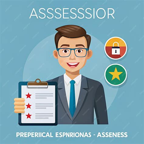Flat Style Vector Assessor Character Illustration Premium Ai Generated Image