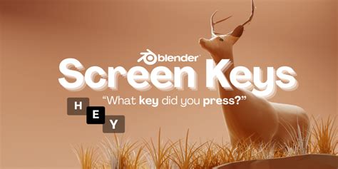 Screen Keys Addon For Blender 4x