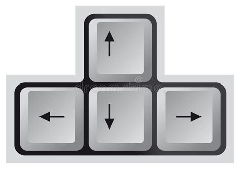 Keyboard Arrow Key Stock Vector Illustration Of Keyboard