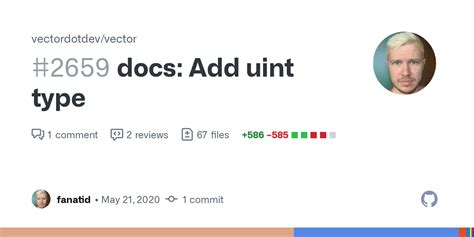 docs add uint type by fanatid · pull request 2659 · vectordotdev