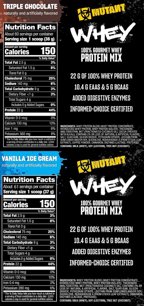 Mutant Whey Protein Vanilla Ice Cream 5 Lb