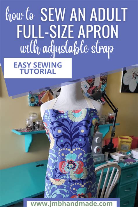 How To Sew An Adult Full Size Apron JMB Handmade