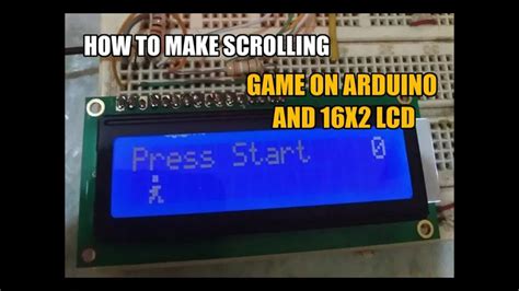 How To Make Scrolling Game On Arduino And 16x2 Lcd