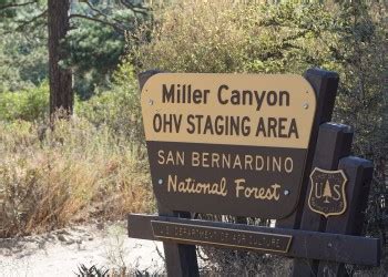 San Bernardino National Forest Miller Canyon Ohv Staging Area