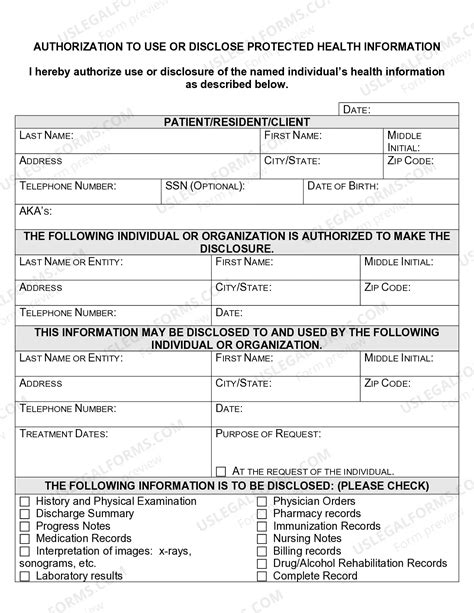 New Jersey Authorization To Use Or Disclose Protected Health