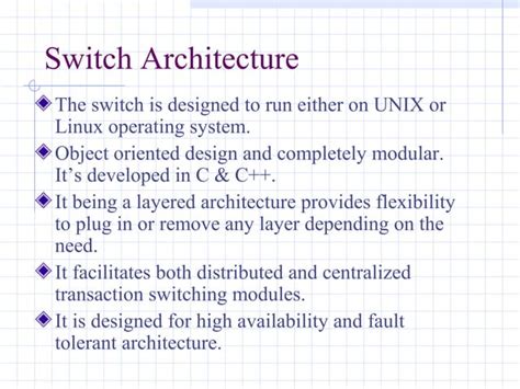 atm switch ppt operating systems computer software and applications