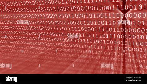 Colorful Digital Binary Data Digits And Streaming Binary Code