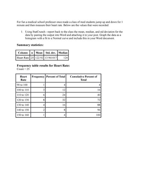 BIO STAT Week Discussion For Fun A Medical Babe Professor Once Made A Class Of Med