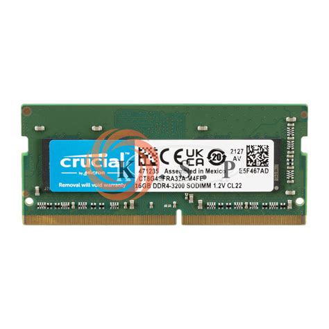 رم لپ تاپ Ram 16g Ddr4 3200 Crucial کیان سیستم پایتخت
