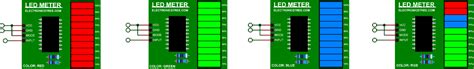 Led Meter Proteus Model Library Animated Meter With 10 Leds Bar Electronics Tree