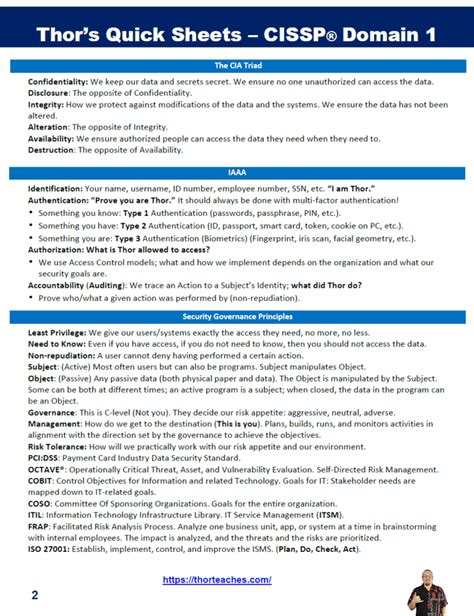 CISSP CISM And PMP Blog CISSP CISM And CC Training By Thor Pedersen ThorTeaches