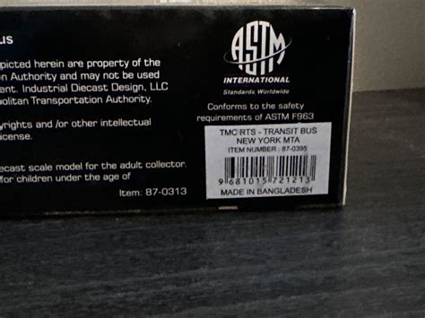 Tmc Rts V2 Bx12 Mta New York City Bus 1 87 Diecast Model Iconic