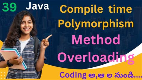 Method Overloading In Java In Telugu Compile Time Polymorphism In