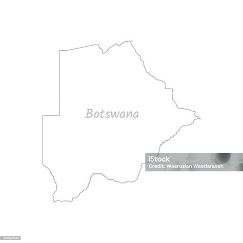 보츠와나지도 손으로 그린 간단한 양식 흰색 배경 벡터 일러스트 레이 션 Eps10에 고립 가보로네에 대한 스톡 벡터 아트 및 기타 이미지 가보로네 검은색 관광