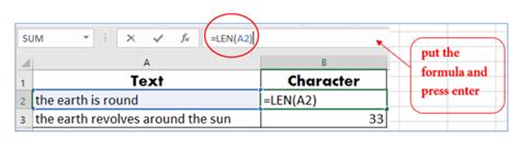 How To Count Characters In Excel Cell And Range