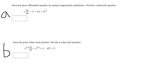 Solved Solve The Given Differential Equation By Using An