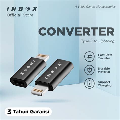 Jual Converter Konektor Konektor USB Inbox Adaptor Converter Type C TypeC Micro Hitam