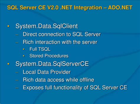 Ppt Dat413 Sql Server ™ Ce Building Mobile Applications With Sql Server Ce And Smart Device
