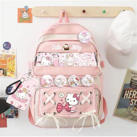 Рюкзак школьный для девушки Hello Kitty купить на Ozon по низкой цене 1841987711