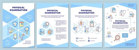 평면 디자인 의료 연례 보고서 템플릿 무료 벡터