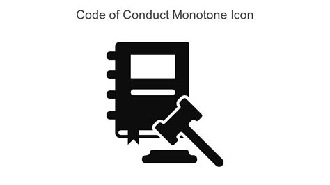 Code Of Conduct Monotone Icon In Powerpoint Pptx Png And Editable Eps Format Ppt Presentation