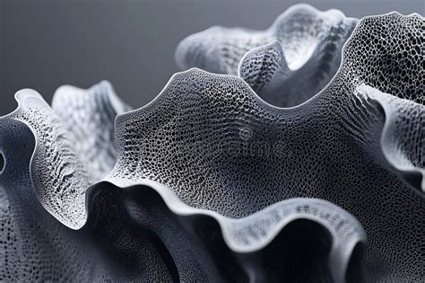 Abstract Close Up Of Textured Wavy Patterns With Organic Lines And Fluid Movement Stock