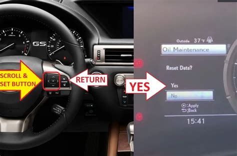 Các bước reset thay dầu xe Lexus GS350