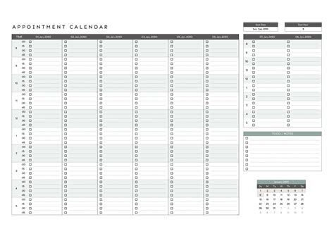Weekly Appointment Calendar Template Word Highfile