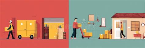 Delivery Progress Animation Showing Journey From Warehouse To Home In Flat Style Design
