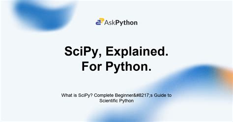 How To Install Scipy Complete Installation Guide For All Platforms