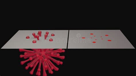 3d Object Interacting With 2d Plane 3d Render Illustration View 6