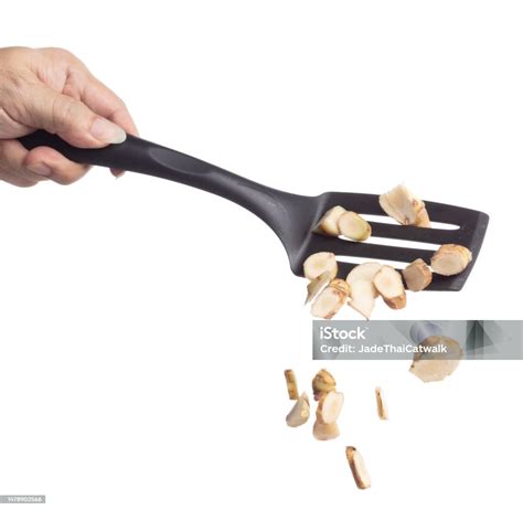 갈랑갈 가을 터너에서 날고 신선한 야채 향신료 갈랑갈이 떨어집니다 유기농 신선한 허브 양강 뿌리 머리 컷 찹 슬라이스 질감을 닫습니다 흰색 배경 격리된 동결 모션 고속