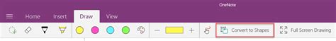 Convert To Shapes Button In The Onenote App Kelly Laforest