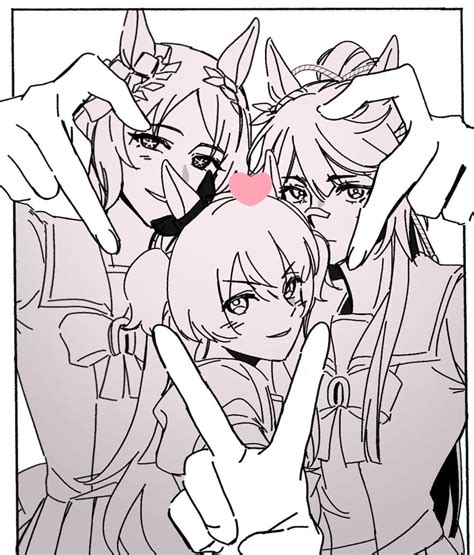 Mayano Top Gun Narita Brian And Sakura Laurel Umamusume Drawn By Tsukiinu