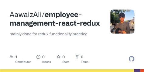 Github Aawaizaliemployee Management React Redux Mainly Done For Redux Functionality Practice