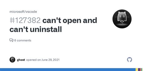 Can T Open And Can T Uninstall Issue Microsoft Vscode Github