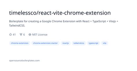 Timelesscoreact Vite Chrome Extension