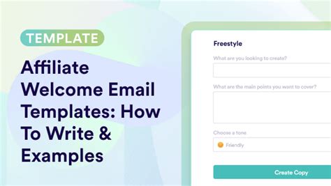 Affiliate Welcome Email Templates How To Write And Examples