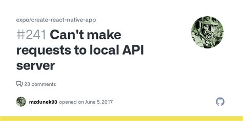 Cant Make Requests To Local Api Server · Issue 241 · Expocreate