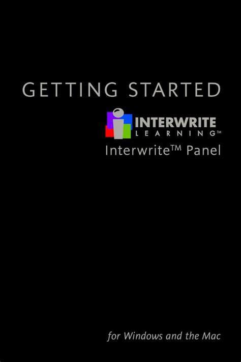 Pdf Interwrite Panel Getting Started Dokumentips