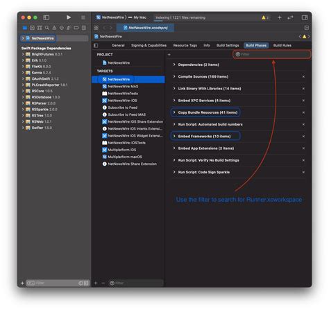 Xcode The File `runnerappframeworksrunnerxcworkspace` Doesnt Have The Current File Type