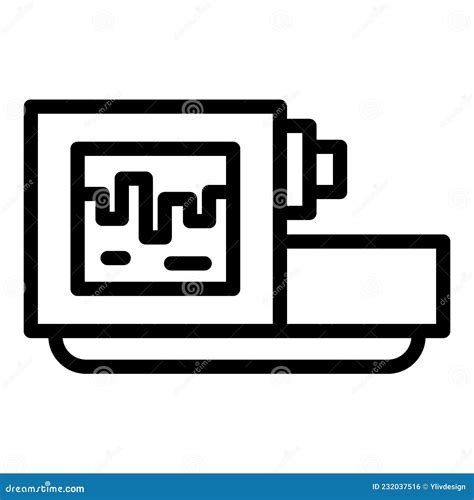 Router Cnc Machine Icon Outline Vector Work Lathe Stock Vector Illustration Of Thin Tool