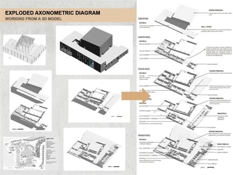 Exploded Axonometric Diagram And Panels By Chrisbarretoarq Fiverr