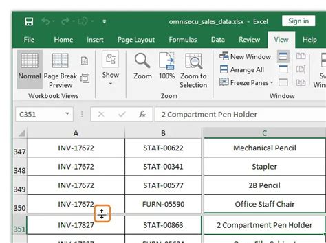 Excel Split Worksheet Into Two Vertical Panes