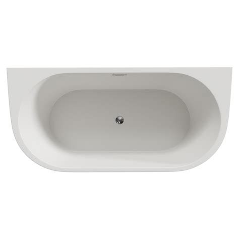 Georgia 1600mm X 750mm Round Double Ended Freestanding Back To Wall
