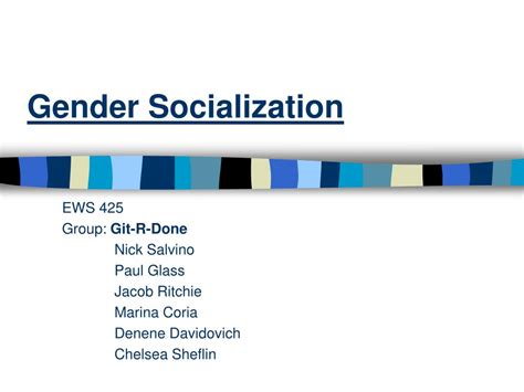 Ppt Gender Socialization Powerpoint Presentation Free Download Id 6790825