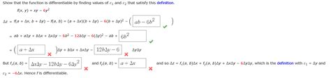 Solved Show That The Function Is Differentiable By Finding
